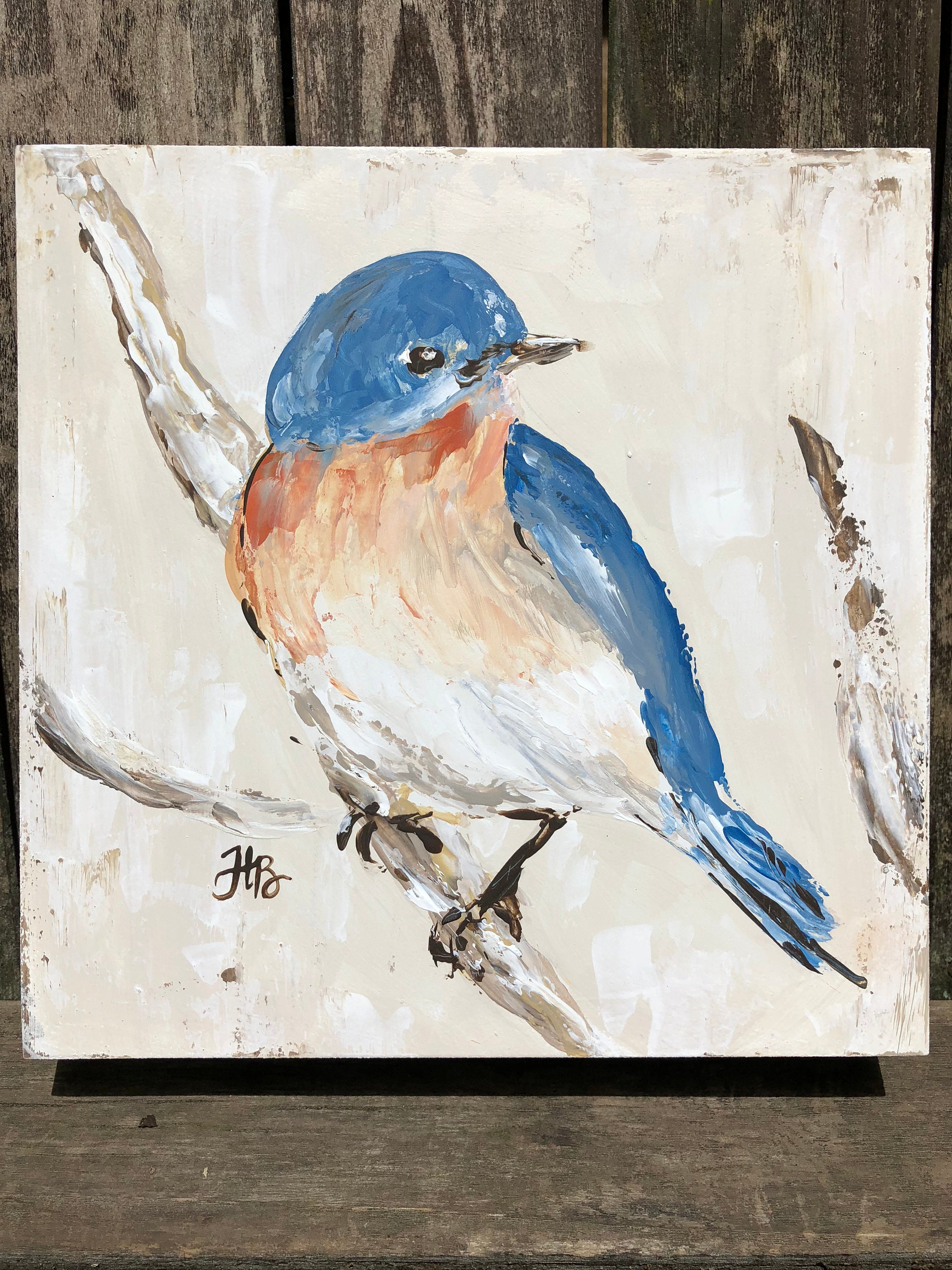 Bluebird Art Print, Bluebird Painting, Bird Lover, Birders, Bird Art ...