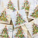 Colorful Christmas Tree Art Block, Christmas Painting, Colorful ...