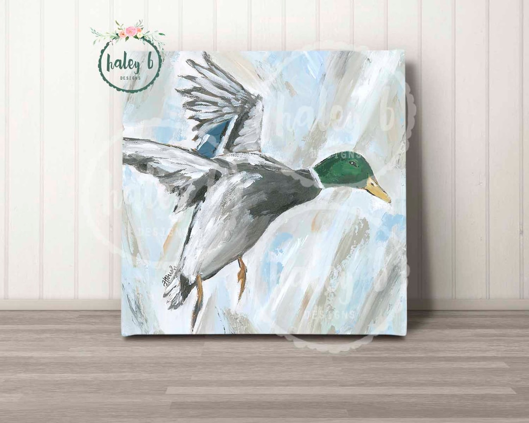 Mallard Duck Print, Duck Art, Mallard Painting, Wildlife Painting ...