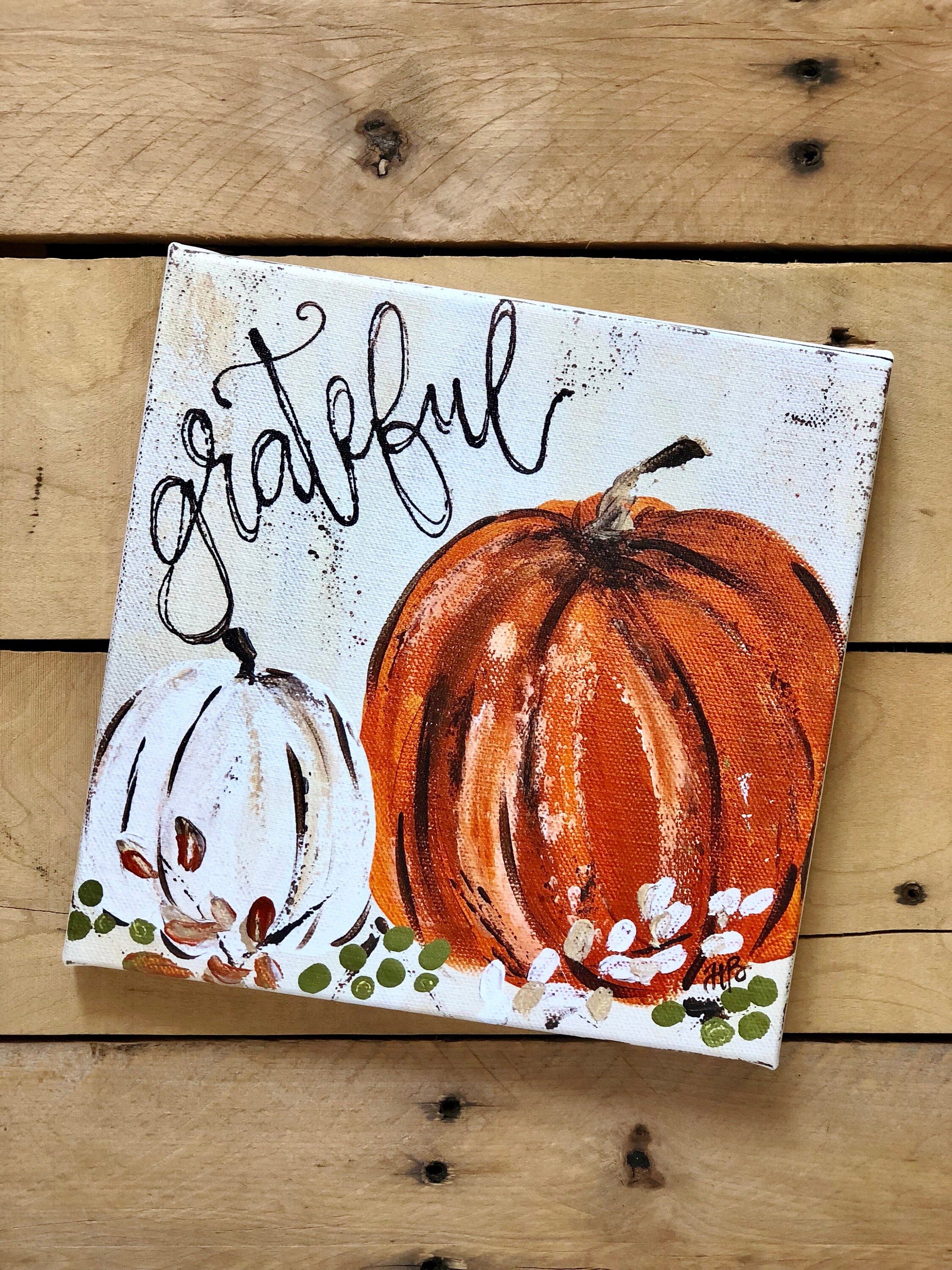 Pumpkin Art Print, Fall Decor, Fall Art, Pumpkin Painting, Pumpkin Art ...