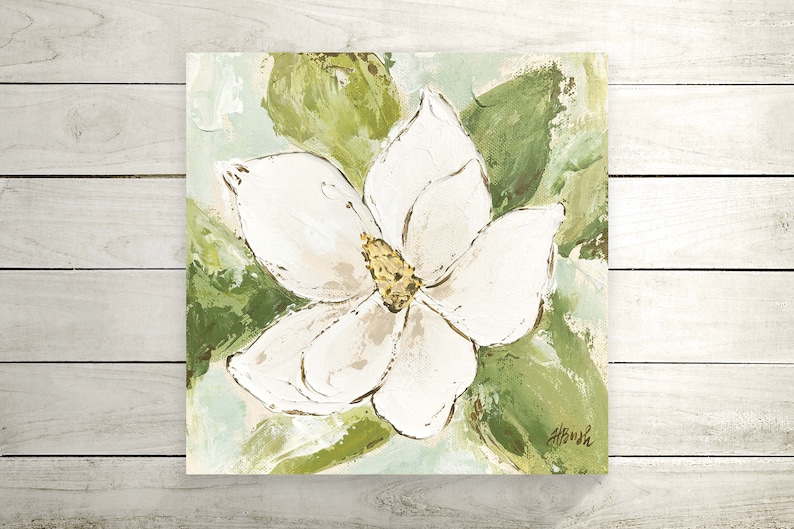 Magnolia Print, Magnolia Art, Fine Art, Magnolia Blossom Painting ...