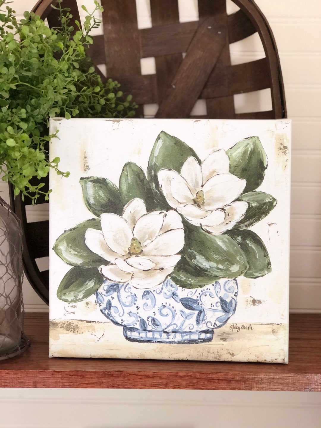 Magnolia Print, Magnolia Art, Fine Art, Magnolia Blossom Painting ...