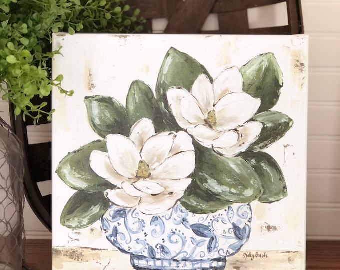 Magnolia Print, Magnolia Art, Fine Art, Magnolia Blossom Painting ...