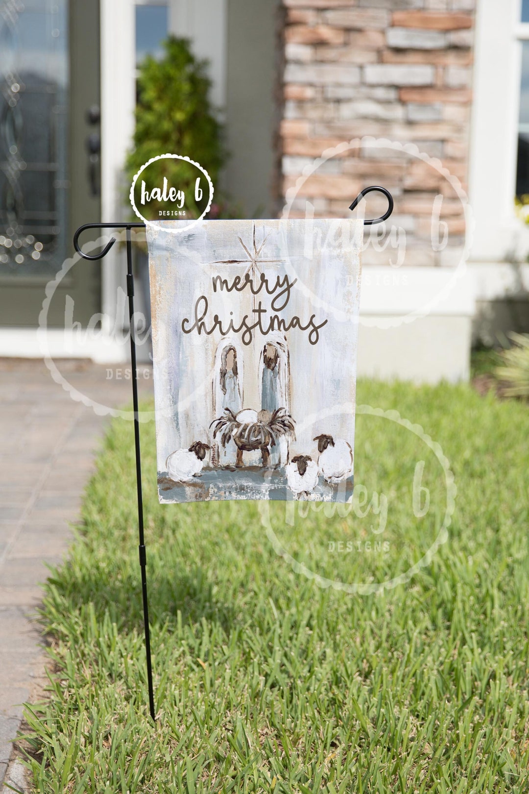 Nativity Garden Flag, Double-sided Holy Family Flag, Christmas Flag ...