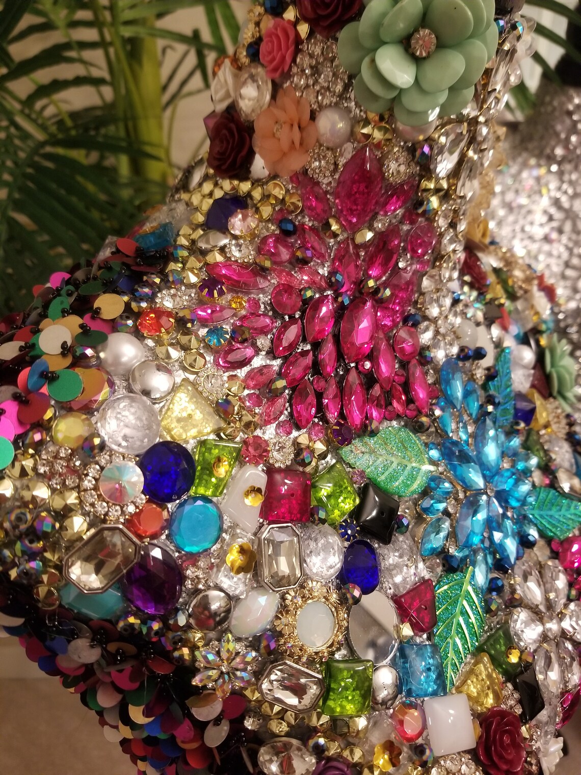 Embellished Mannequin Dress Form With Detachable Floral Train - Etsy
