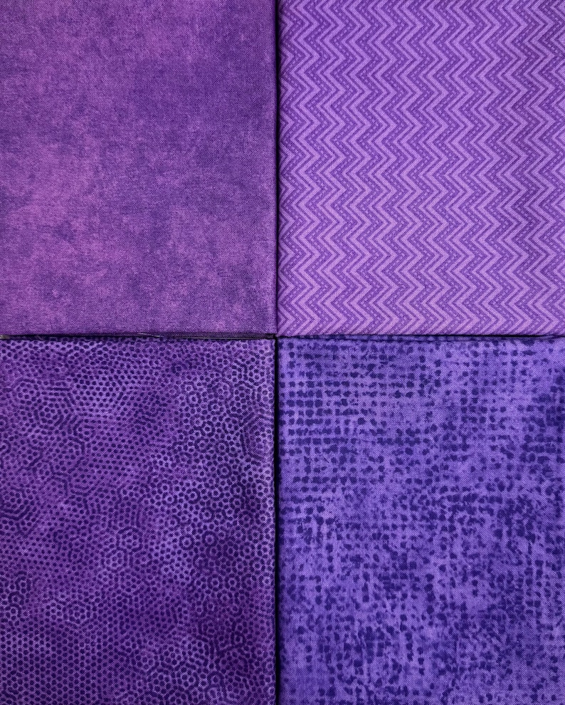 Pop of Purple Fat Quarter Bundle (11) - Etsy