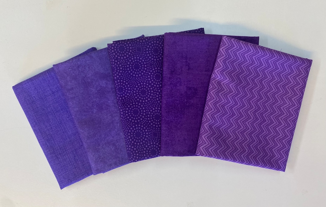 Purple Fat Quarter Bundle (5) - Etsy