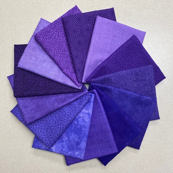 Purple Fat Quarter Bundle - Etsy