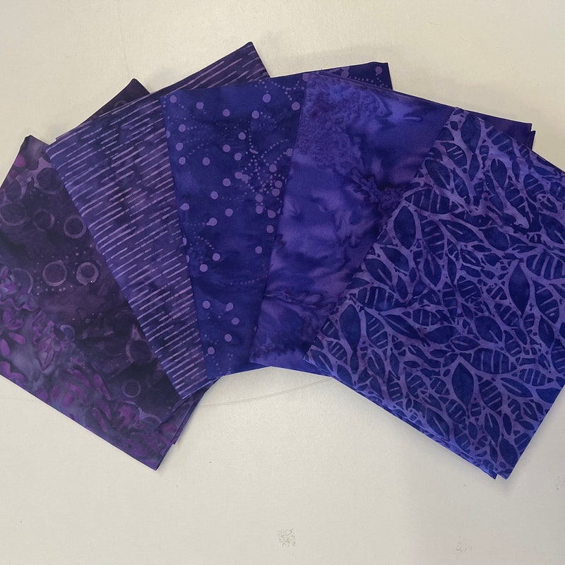 Purple Batik Fabric - Etsy
