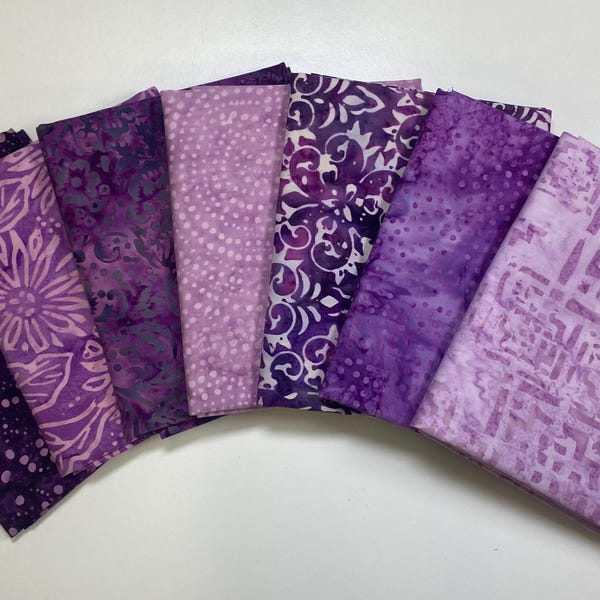 Purple Batik Fabric - Etsy