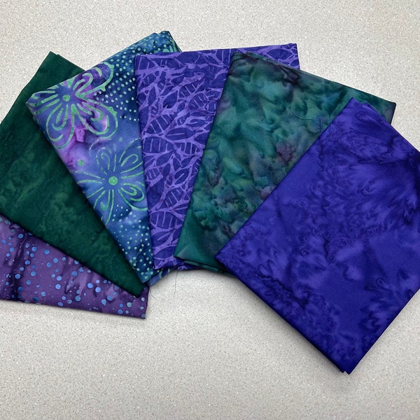 Purple Batik Fabric - Etsy