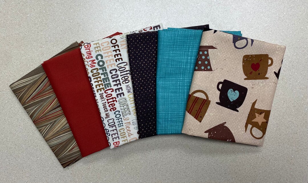 COFFEE LOVERS! Love of Caffeine Fat Quarter Bundle (6) - Etsy