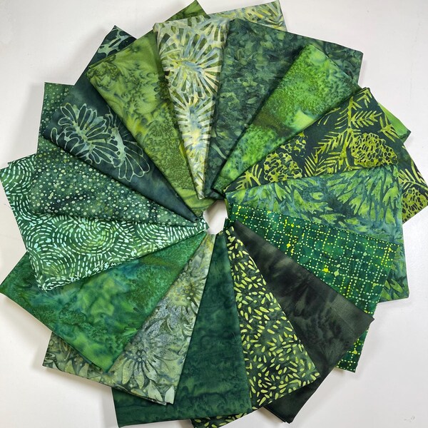 Green Batik - Etsy