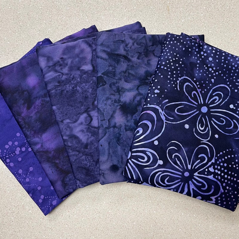 Purple Batik Fabric - Etsy