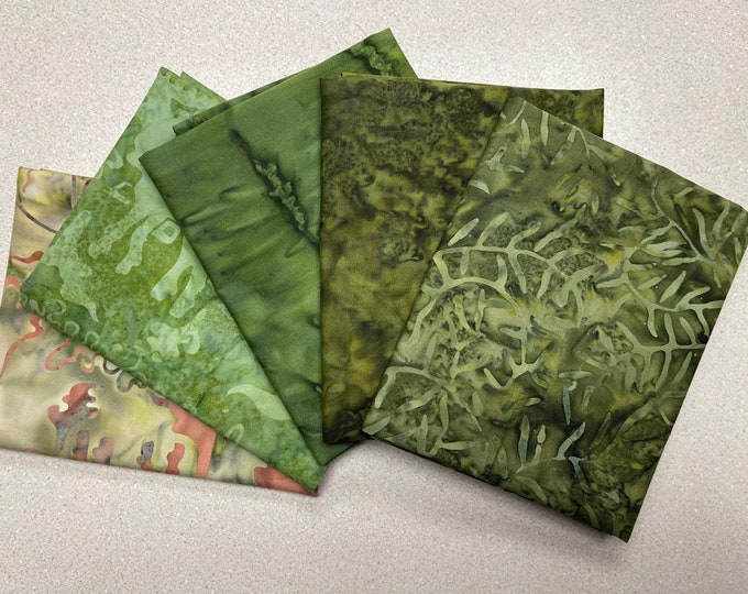 Batik, Green Batik Fabric, Desert Beauty, Polka Dot Batik Fabric ...