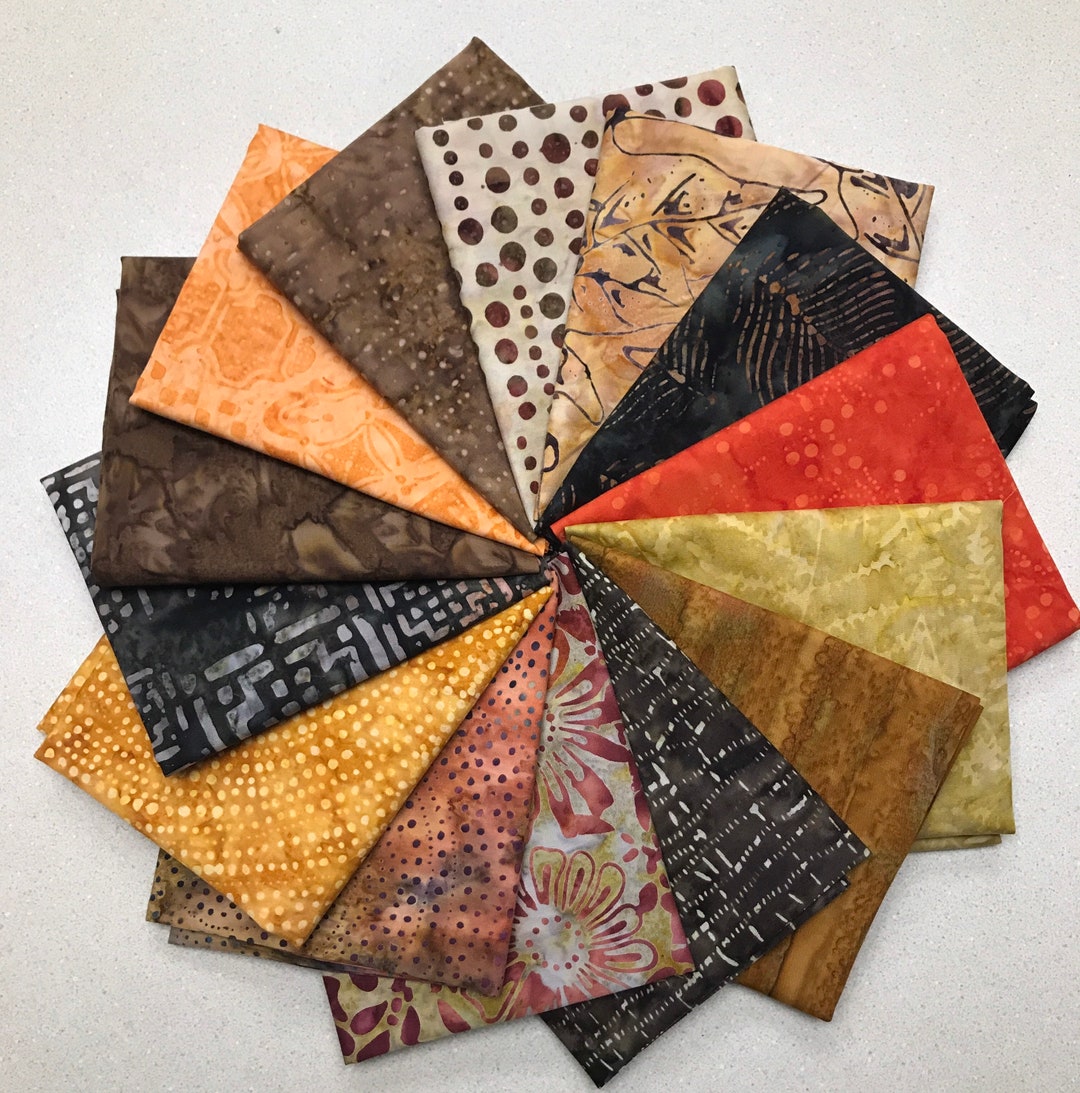 IMPRESIONANTE Paquete Fat Quarter Batiks de Otoño 14 - Etsy España