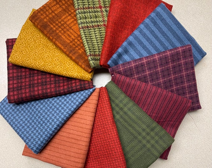FUN Colorful Flannels Fat Quarter Bundle 12 - Etsy