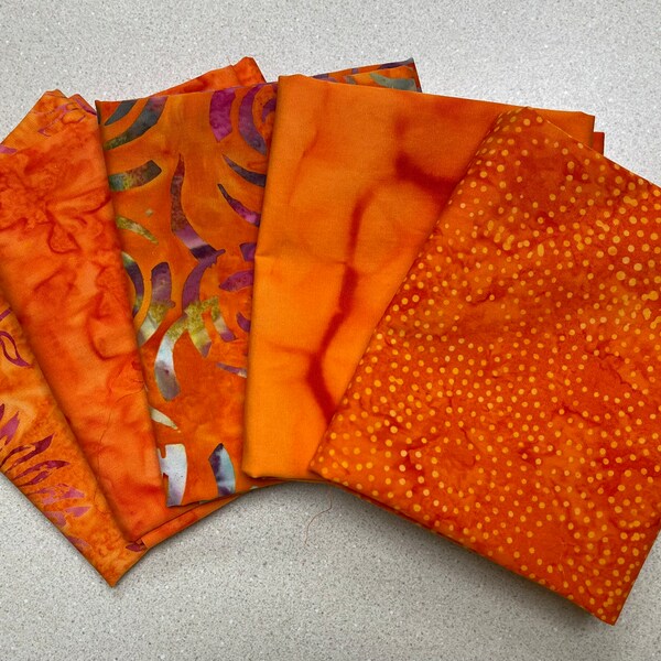 Orange Batik - Etsy