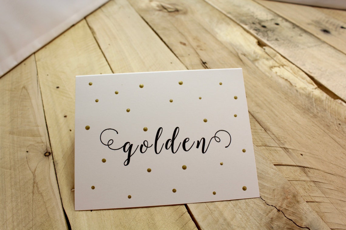 Golden Birthday Card Variety of Styles - Etsy