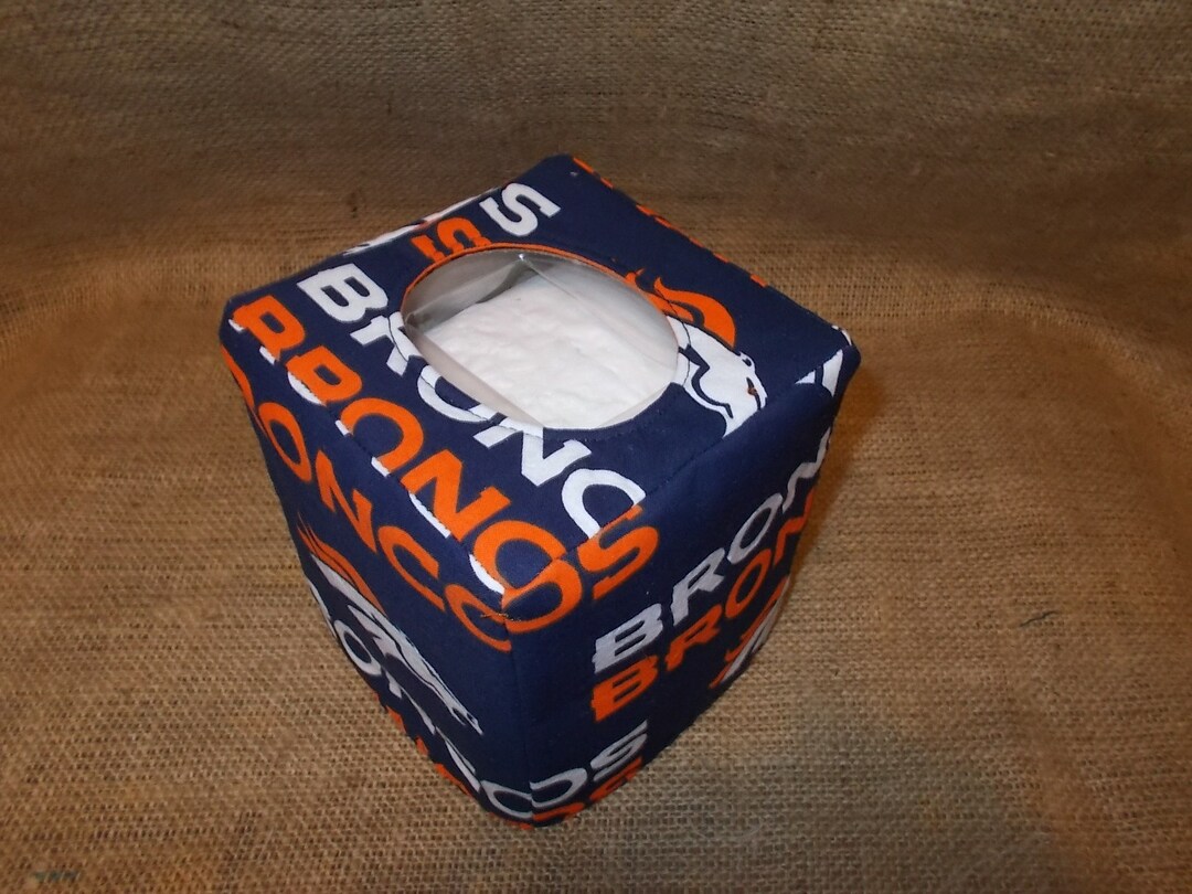 NEW NFL Themed Tissue Box Cover Denver Broncos - Etsy