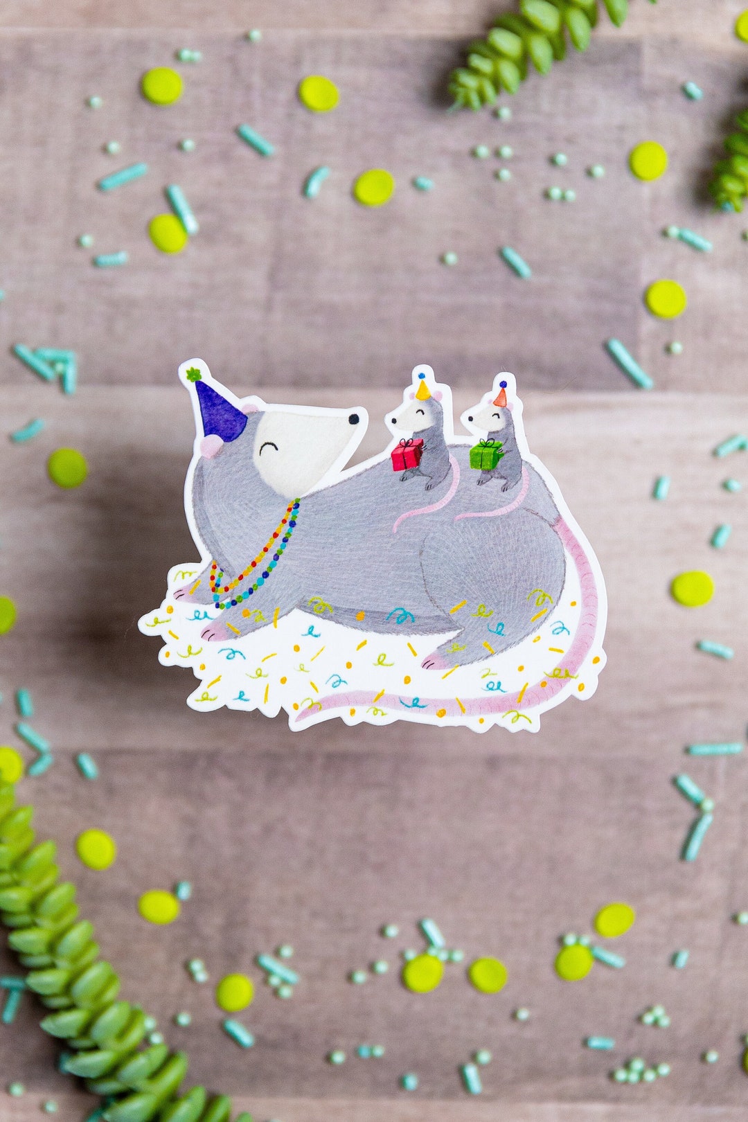 Party Possum Sticker - Etsy