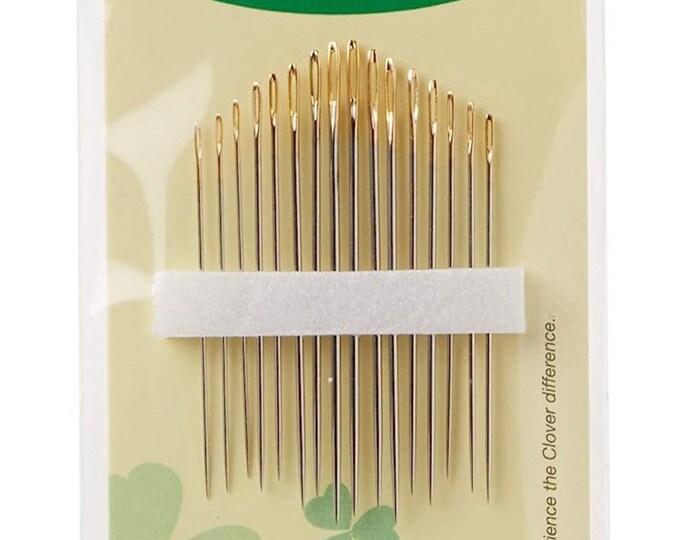 Clover Gold Eye Embroidery Needles (sizes 3-9) - Etsy