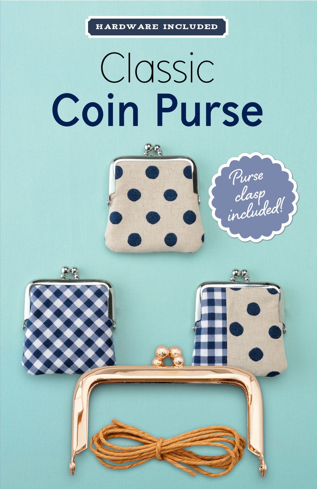 ZW6332 Classic Coin Purse Kit With Rose Gold Clasp - Etsy