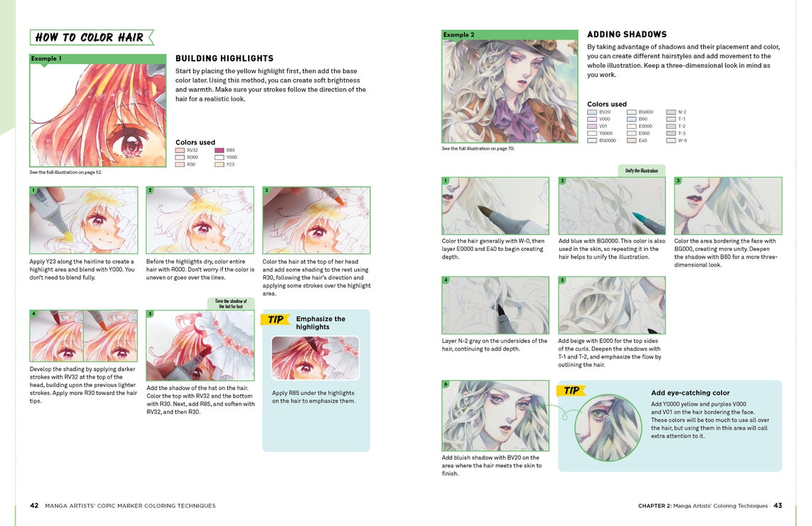 Manga Artists Copic Marker Coloring Techniques Etsy manga-artists-copic-marker-coloring-techniques-etsy