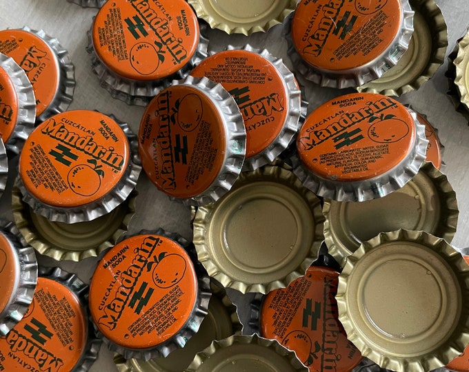 6 Vintage Bottle Caps - Etsy