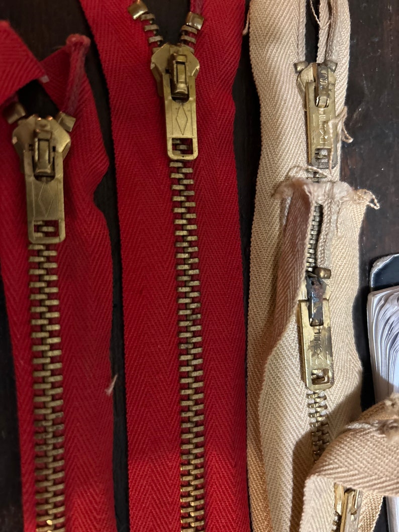 Heavy Duty Metal Zippers Lot of 10 - Etsy