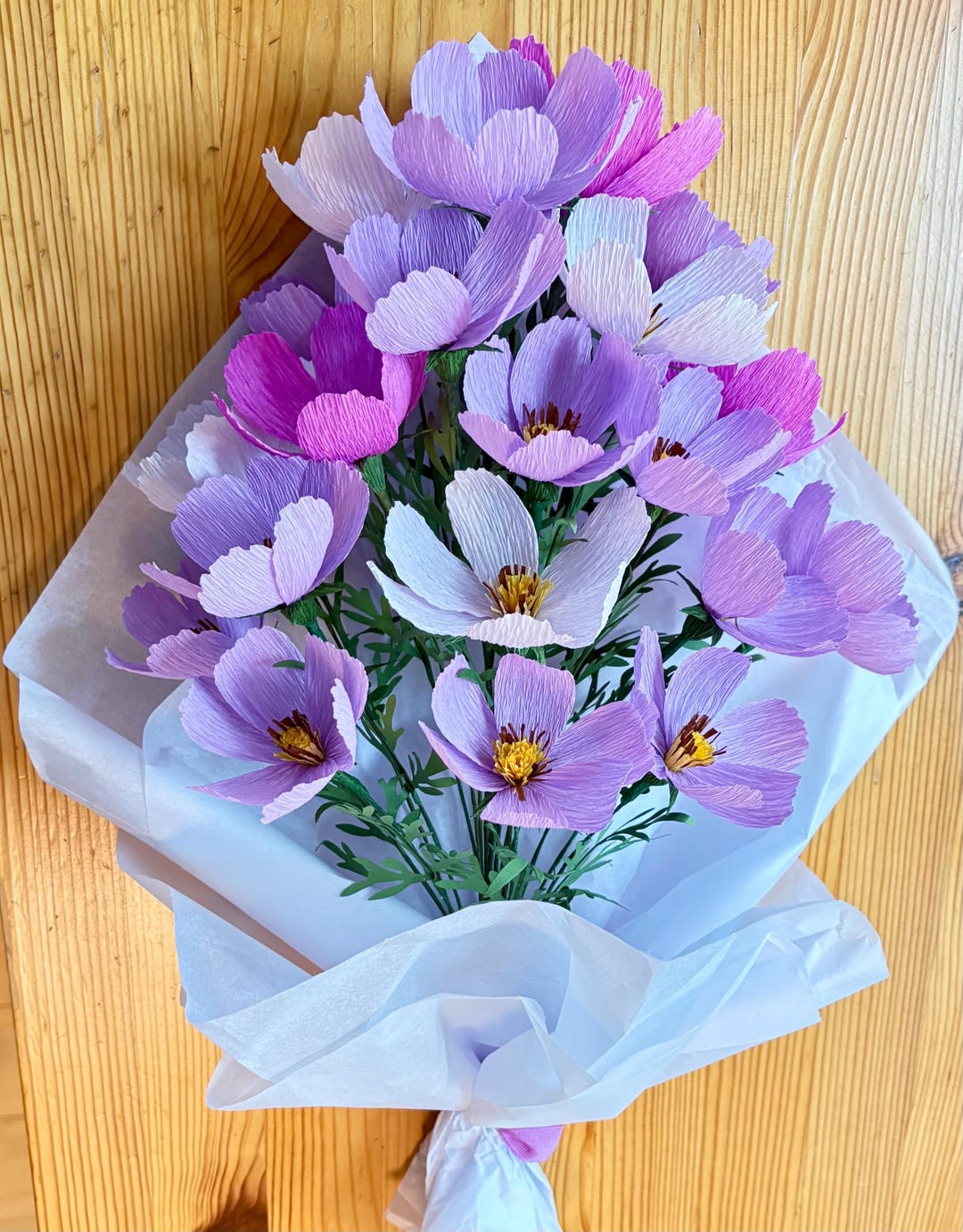 Cosmos Paper Flowers - Handmade Eco Friendly - Etsy