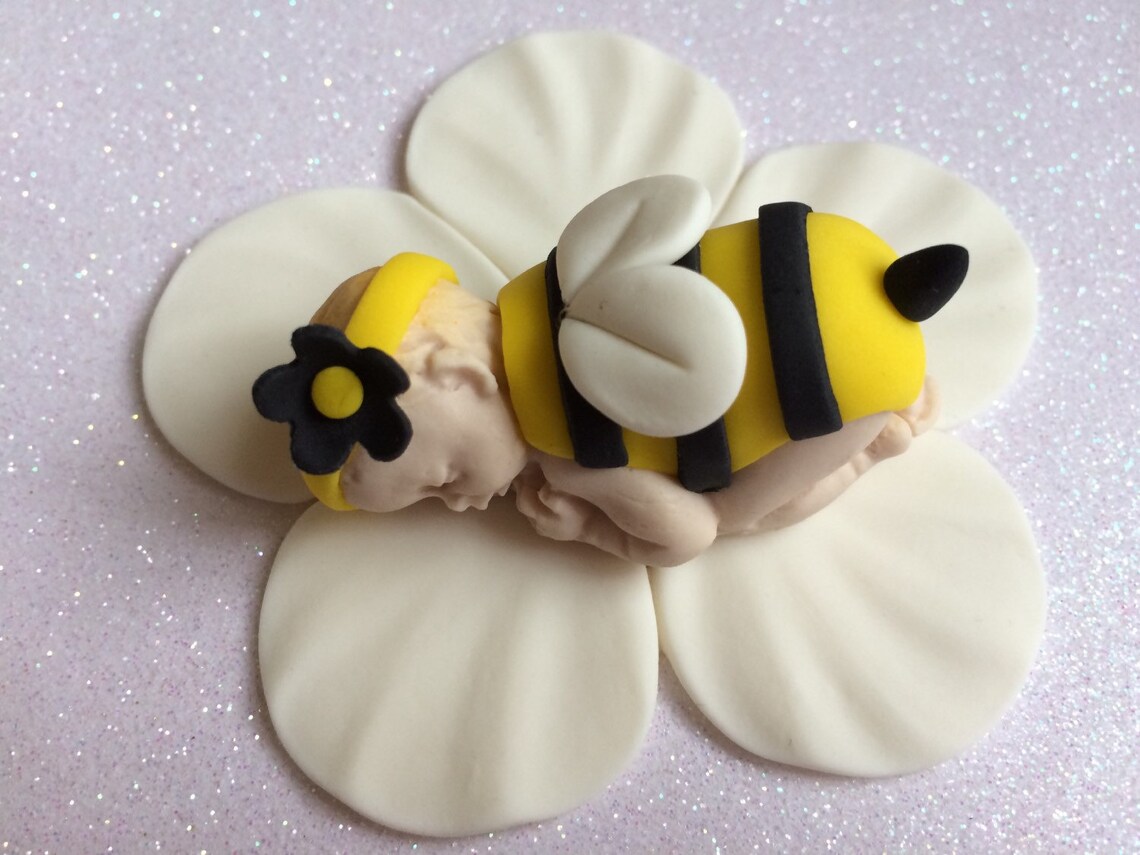 Bumble Bee Baby Girl Shower Cake Topper Bumble Bee Baby Gum | Etsy