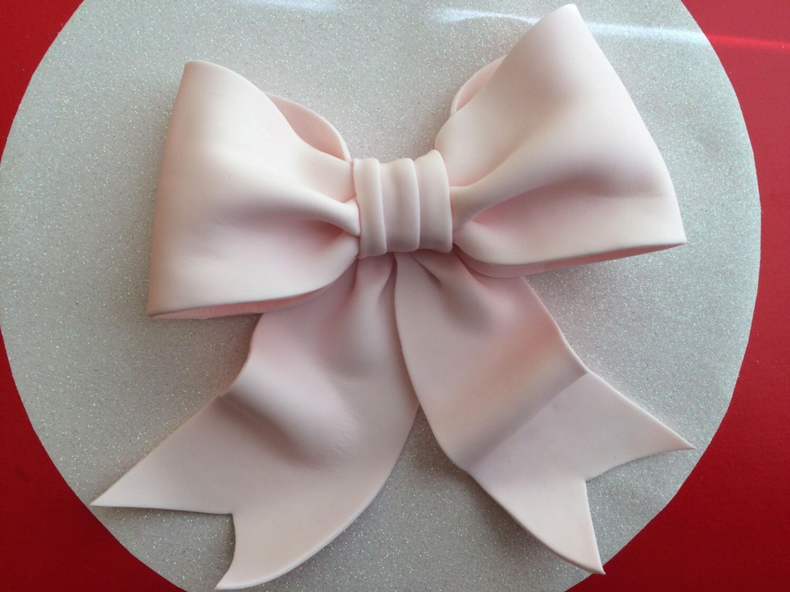 Cake Decoration Light Pink Bow Gum Paste Fondant for Birthday Cake - Etsy