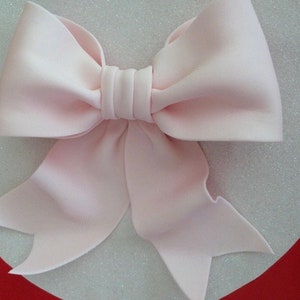 Set of Light Pink Fondant Cupcake Bows - Etsy