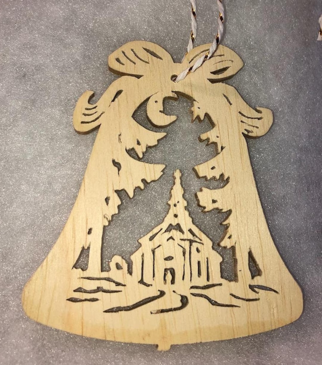Fretwork Church Bell Ornament - Etsy