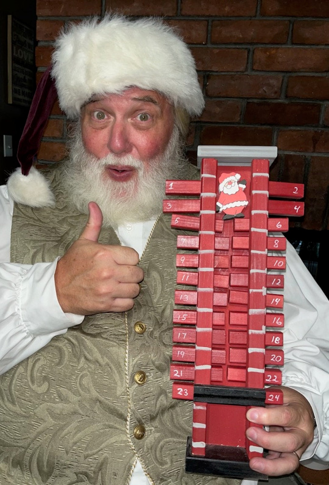 Christmas Countdown Chimney...santa Approved - Etsy