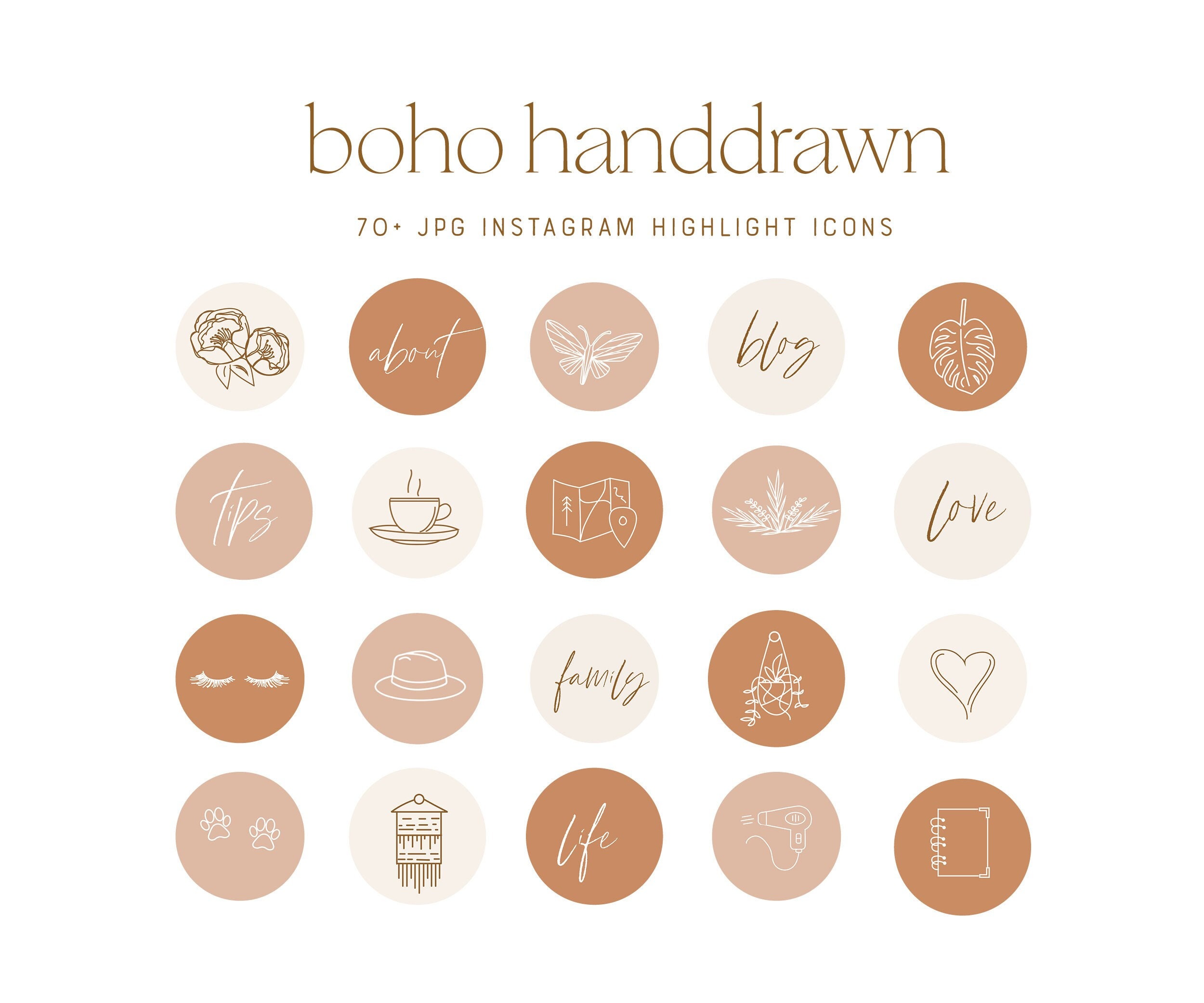 Highlight Covers For Instagram Neutral Instagram Highlight Covers ...
