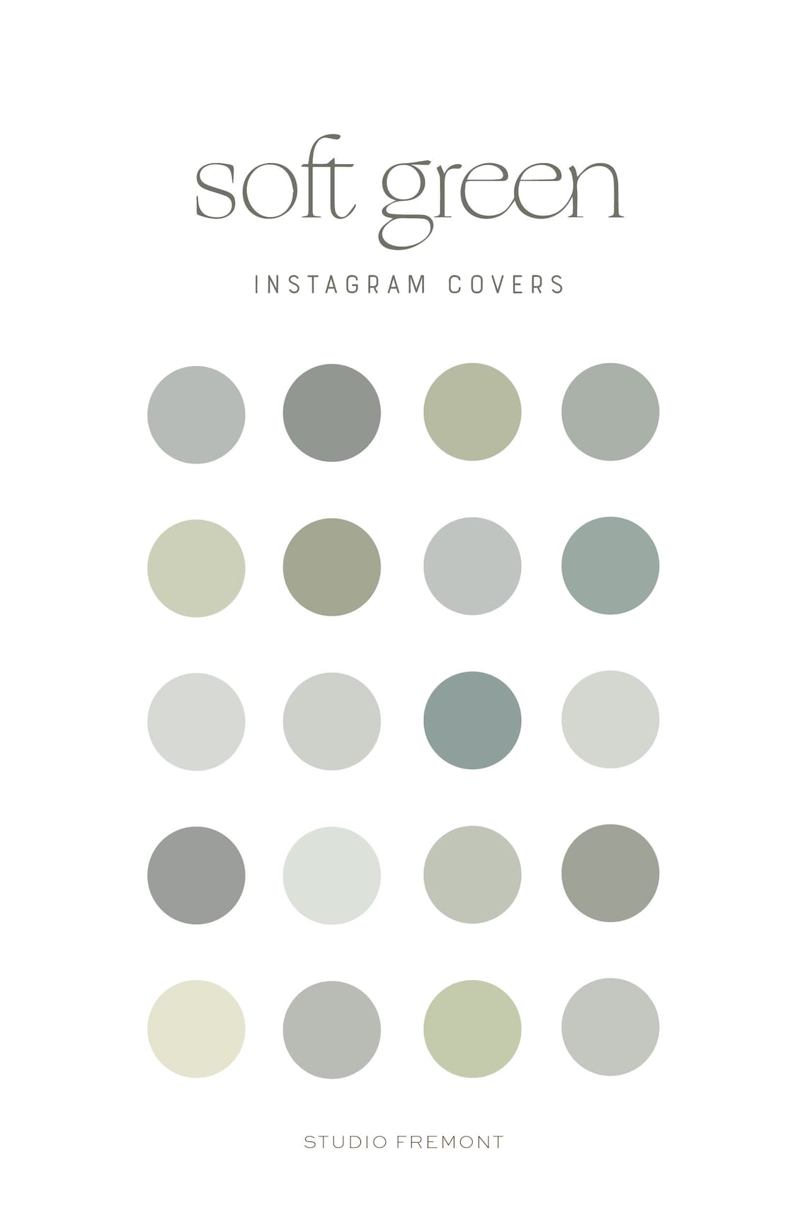 Sage Green Instagram Highlight Covers, Branding Color Palette & Hex ...