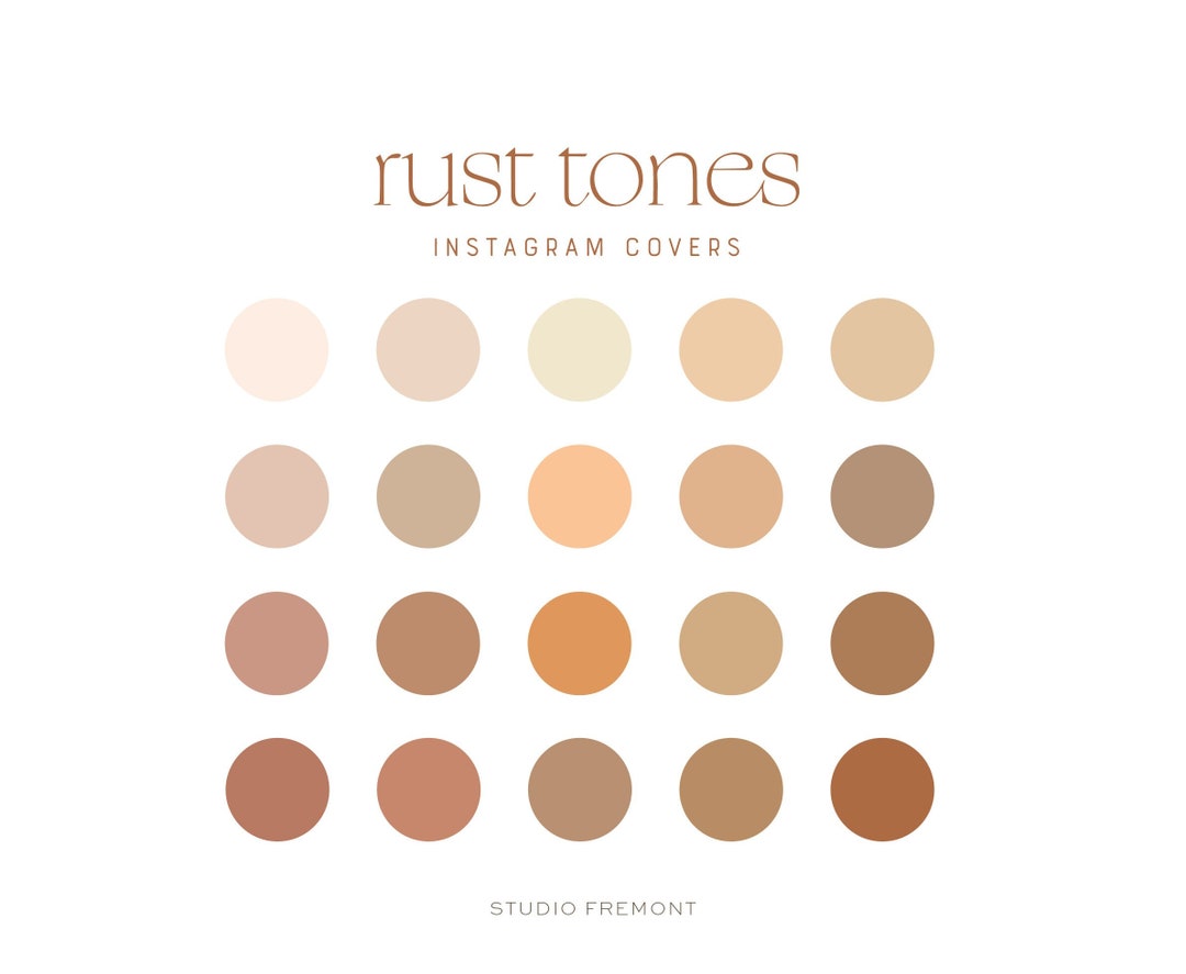 Earthy Rust Instagram Highlight Covers, Warm Highlight Covers for ...