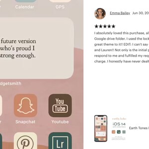 Earth Tones Ios 14 Aesthetic Theme Pack, Earth Tone App Icon Covers ...