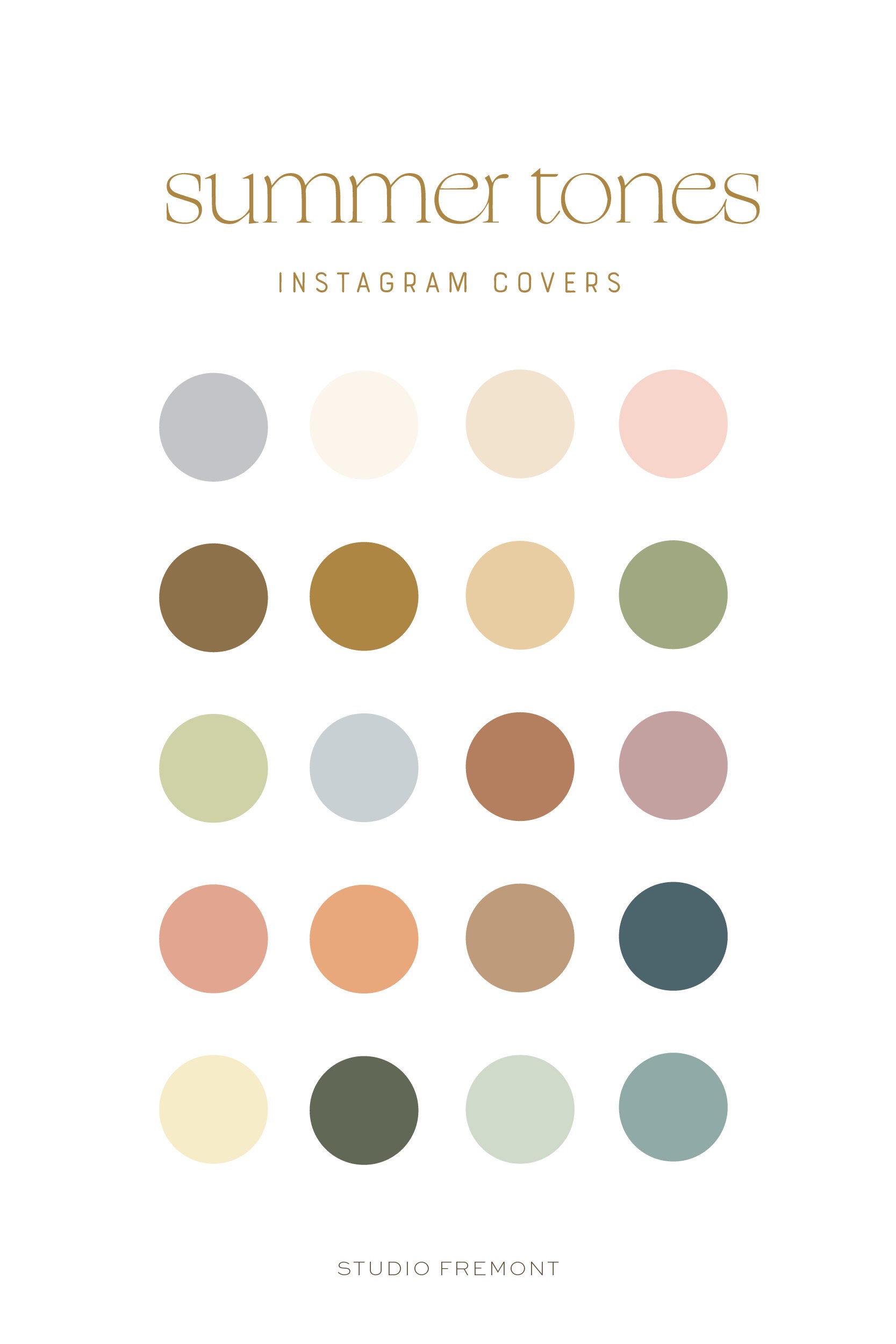 Feminine Bright Colorful Instagram Highlight Covers, Solid Color ...