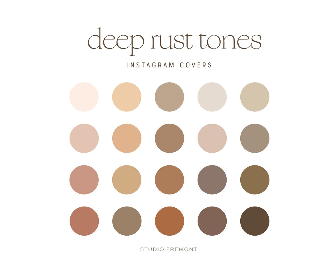 Deep Rust Tones Instagram Highlight Covers, Rust Tones Instagram ...