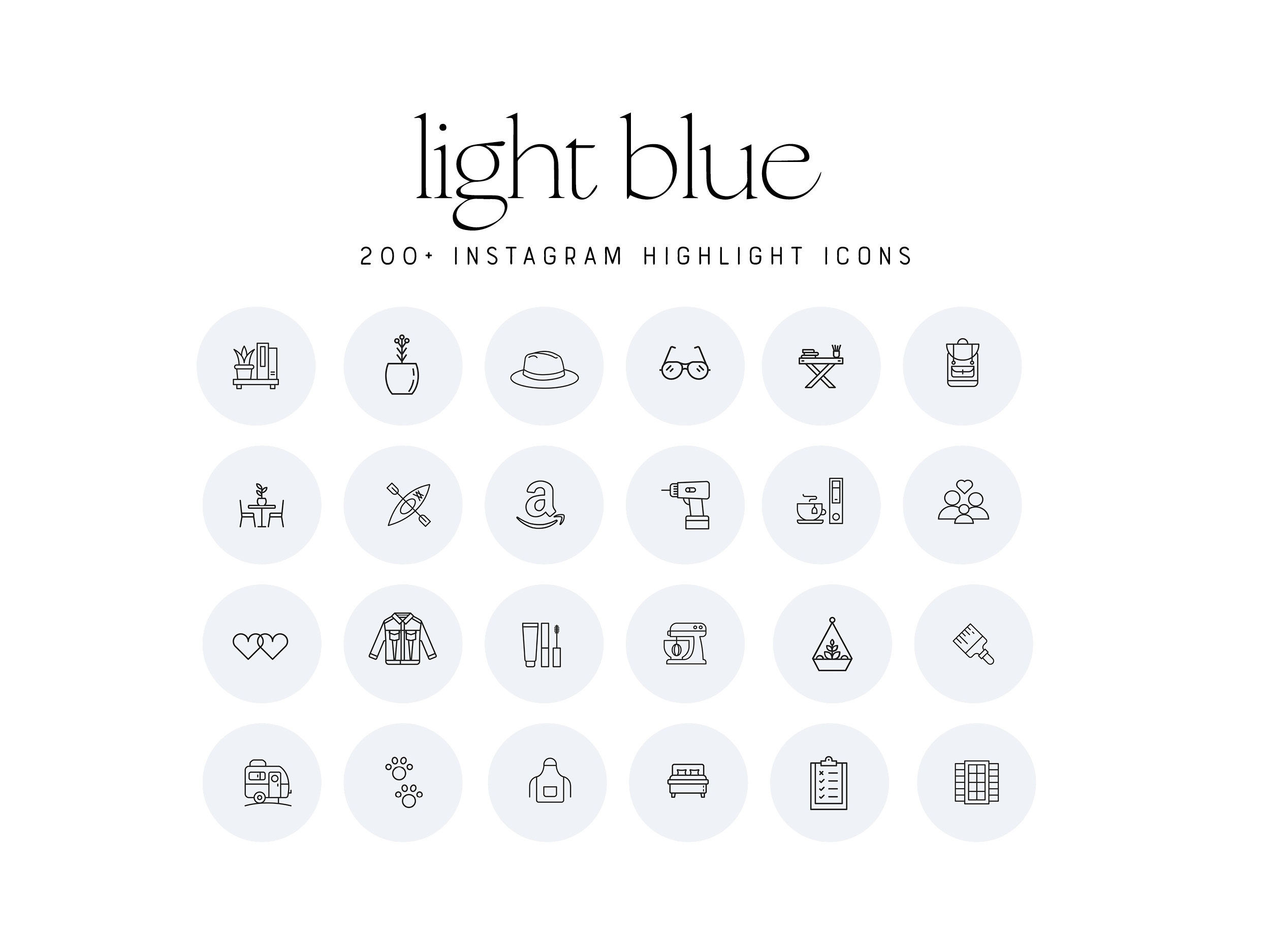 Highlight Covers Lifestyle Sky Blue Instagram home everyday influencer ...