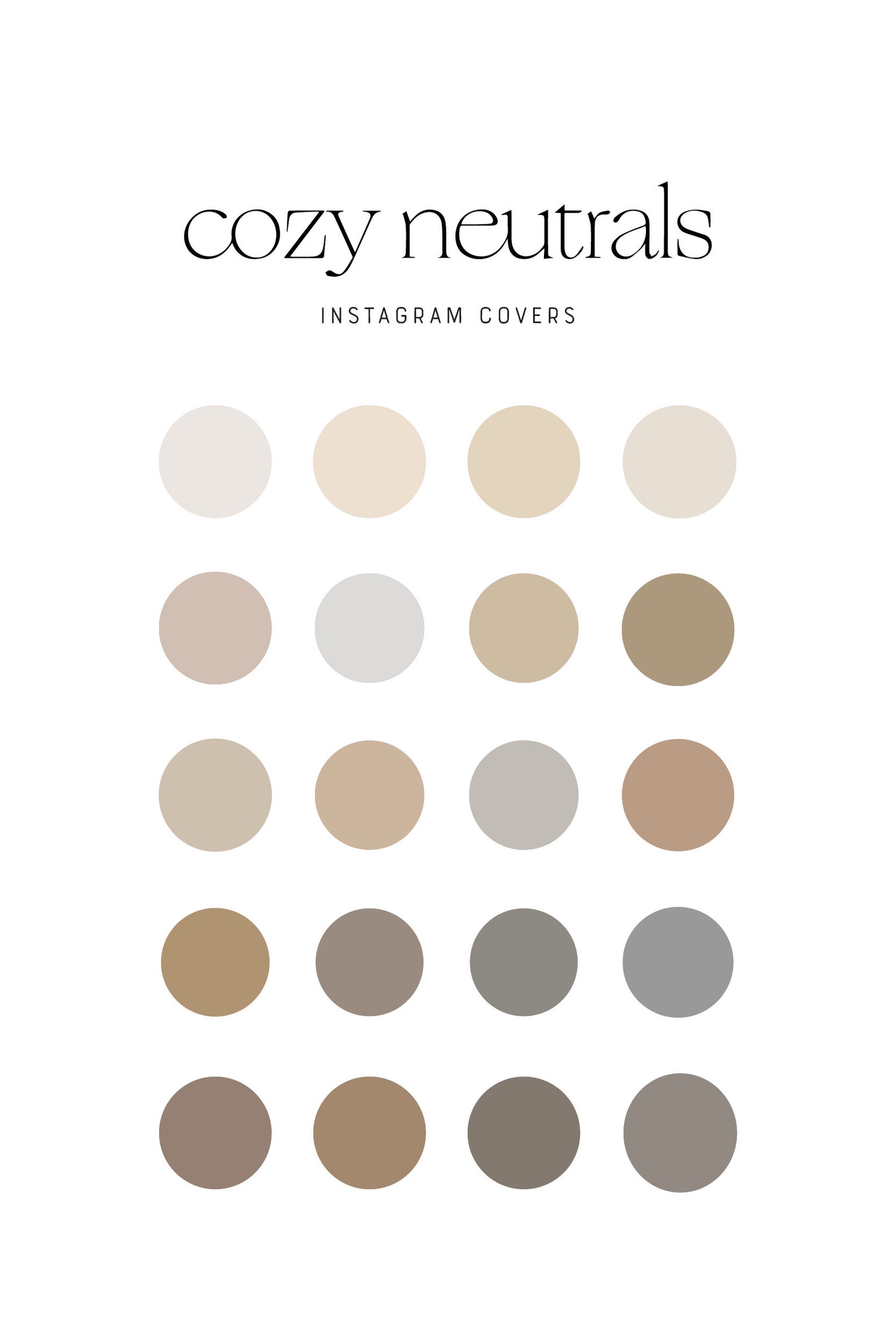 Cozy Neutral Instagram Highlight Covers, Tan Instagram Story Highlight ...