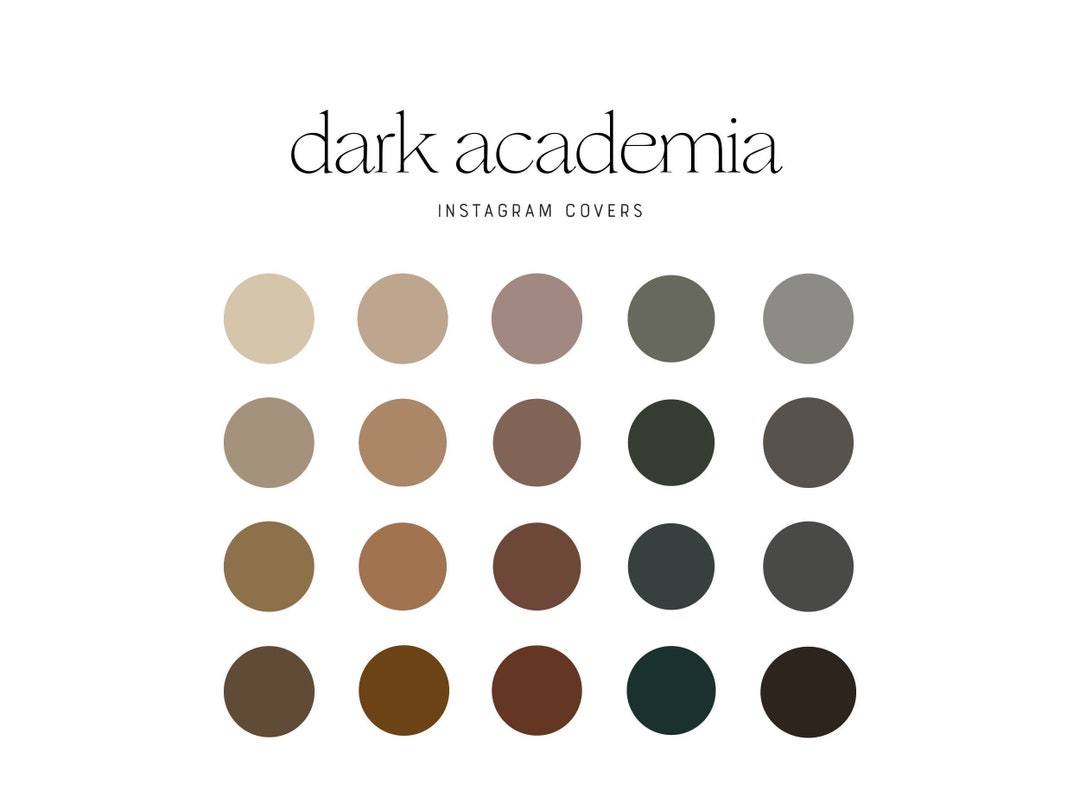 Dark Academia Instagram Highlight Covers Deep Earthy - Etsy