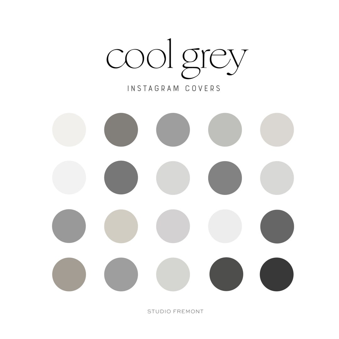 Cool Grey Instagram Highlight Covers, Gray Instagram Covers, Neutral ...