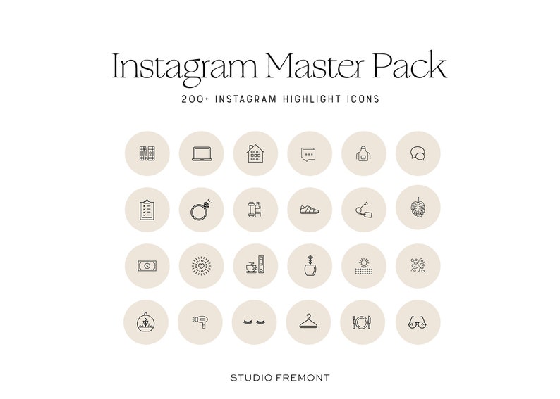 1000+ Files, Instagram Highlight Covers Master Pack, Instagram Story ...