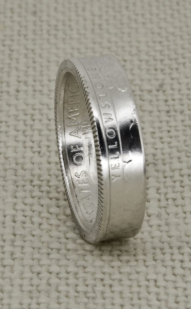 Coin Ring 2010 Silver Quarter Coin Rings Arkansas Wyoming California ...