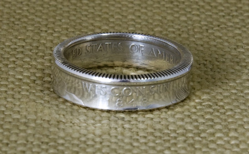 2004 Wisconsin Coin Ring US State Quarter Dollar CoinRing WI | Etsy