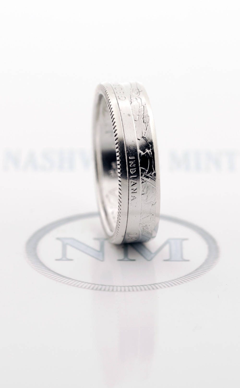 Coin Ring 2018 Silver Quarter Coin Rings Michigan Wisconsin | Etsy